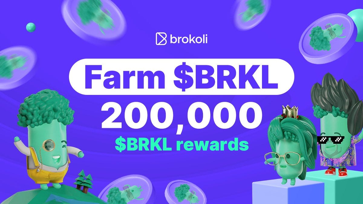 Regardless of how the market is going, @BrokoliNetwork has just ...