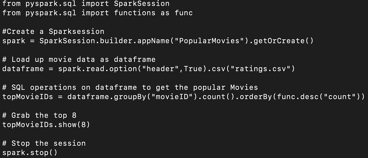 Spark Simple Project Using DataFrames | by Shivendra Singh | The ...