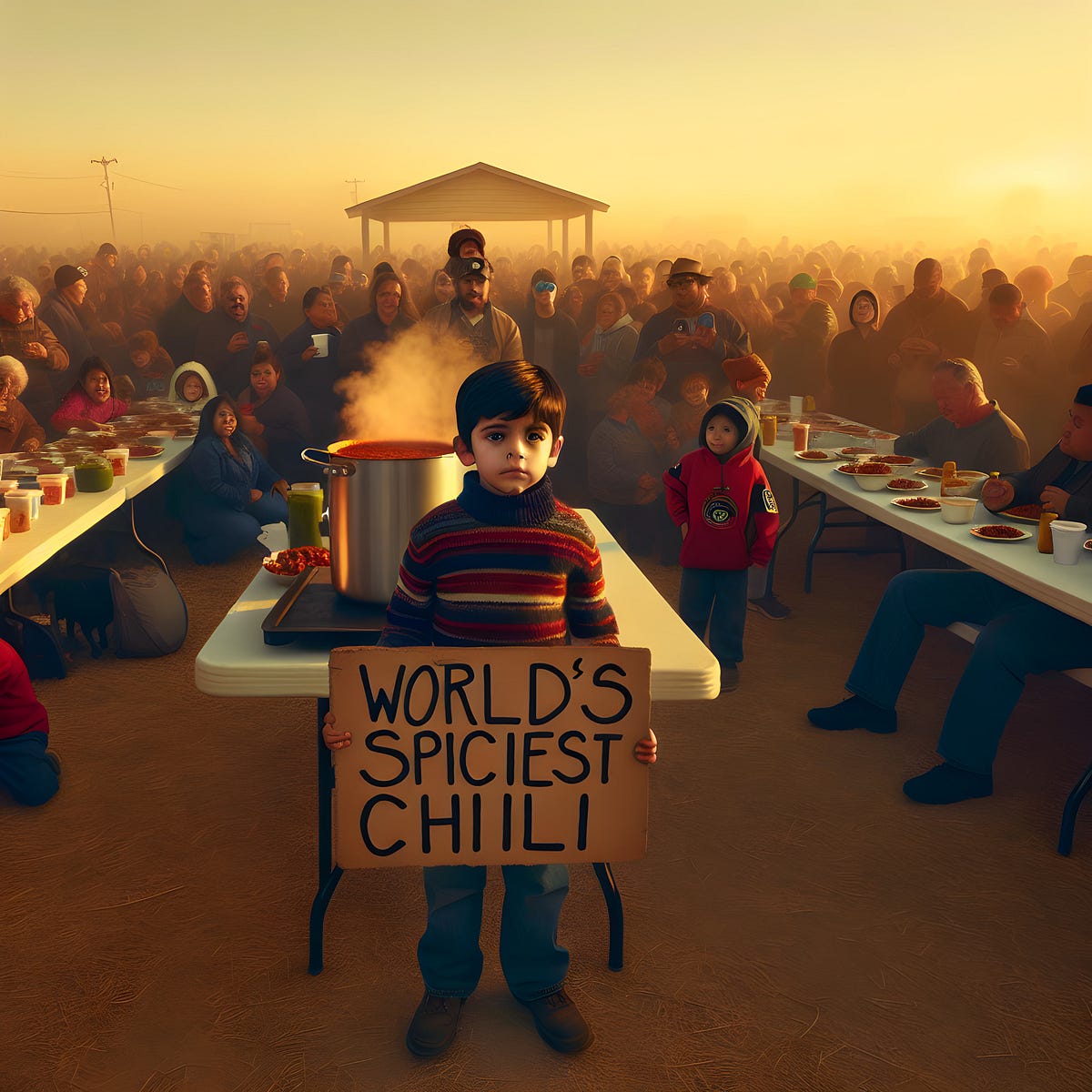 Little Timmy’s Chili Standoff. Today’s random word: holding | by Rick ...