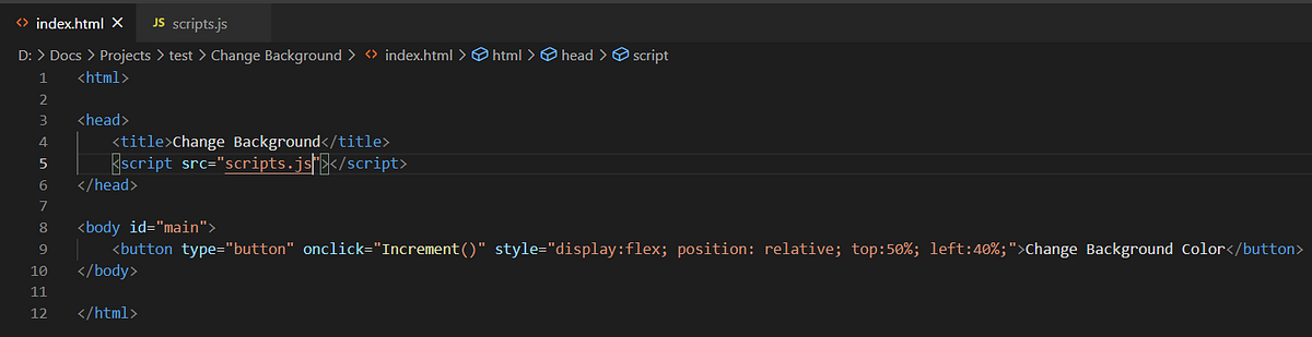 How to make a Background Color changing Application Using JavaScript ...