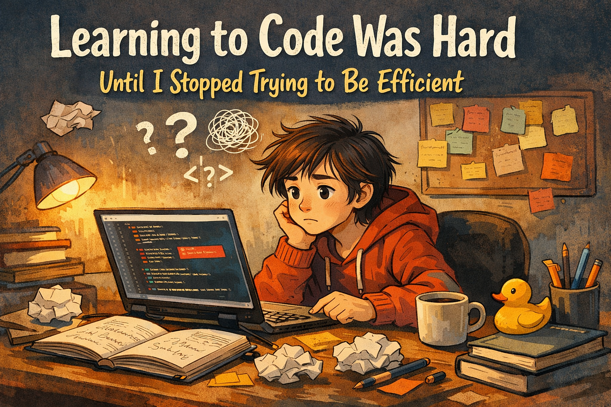 Learning to Code Was Hard Until I Stopped Trying to Be Efficient | Medium