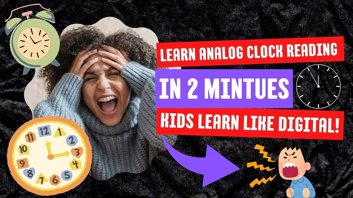 Teach Analog Clock Reading in 2 Minutes! | Medium