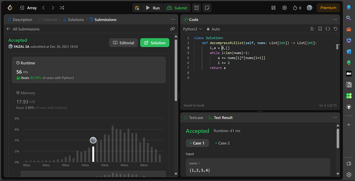 The explanation for the LeetCode problem no. 1313 | by FAIZAL | Medium
