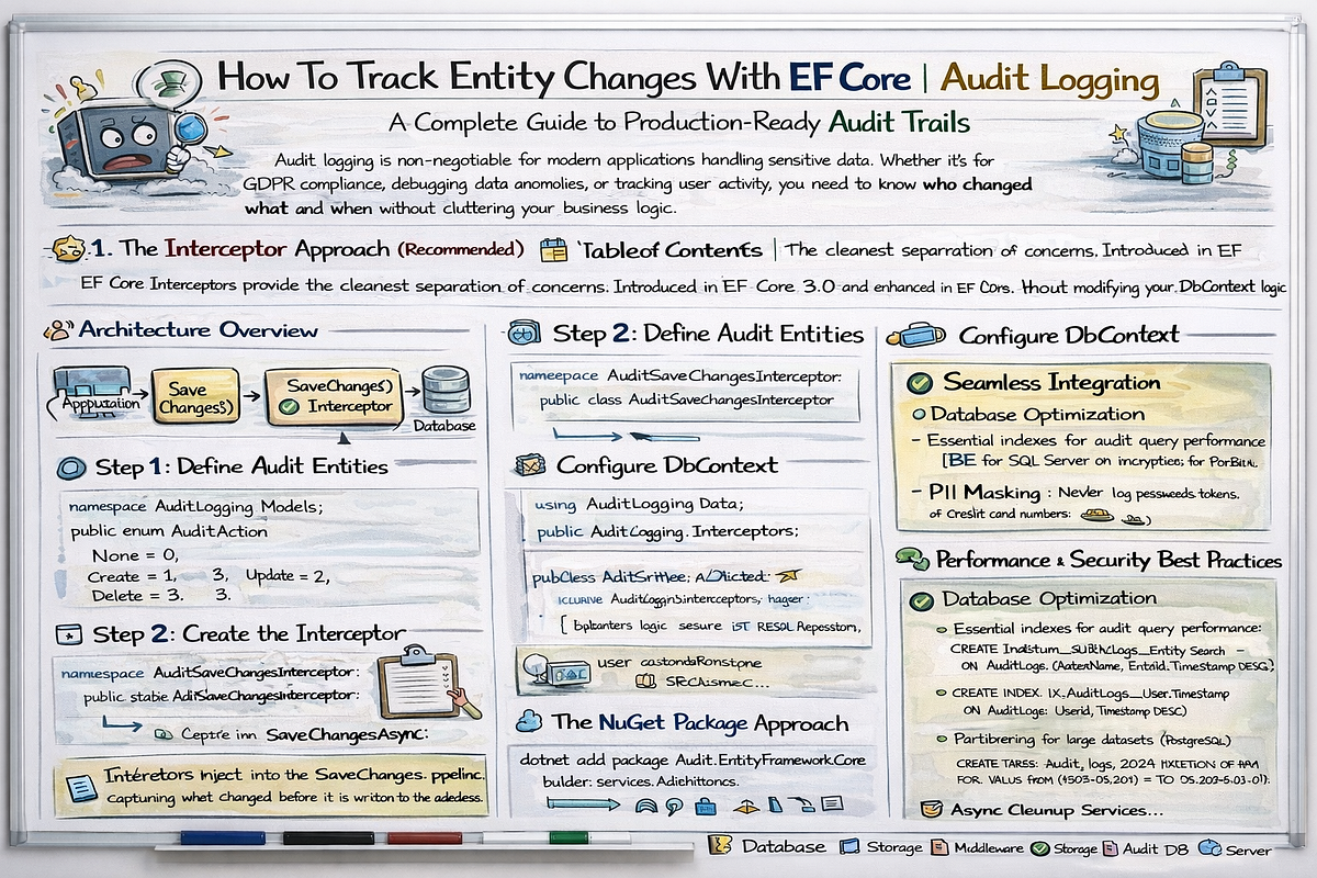 How To Track Entity Changes With EF Core | Audit Logging | by Michael ...