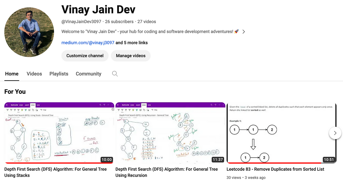 🌲 Embracing Recursion: DFS for General Trees with Elegance! 🎥 - Vinay ... 🌲 Embracing Recursion: DFS for General Trees with Elegance! 🎥 - Vinay ...
