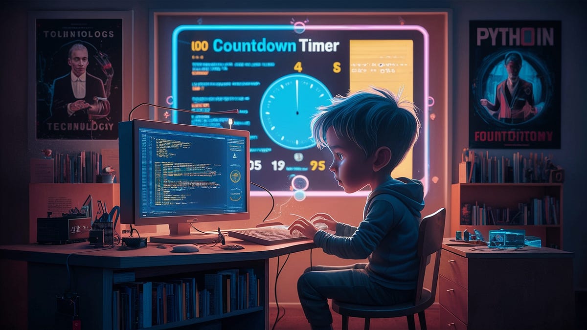 Creating a Countdown Timer in Python: A Beginner-Friendly Guide | by Ahmad Waleed | PythonForAll ...