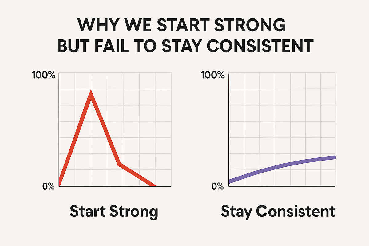 Why We Start Strong but Fail to Stay Consistent | by Amirhk | Nov, 2025 ...