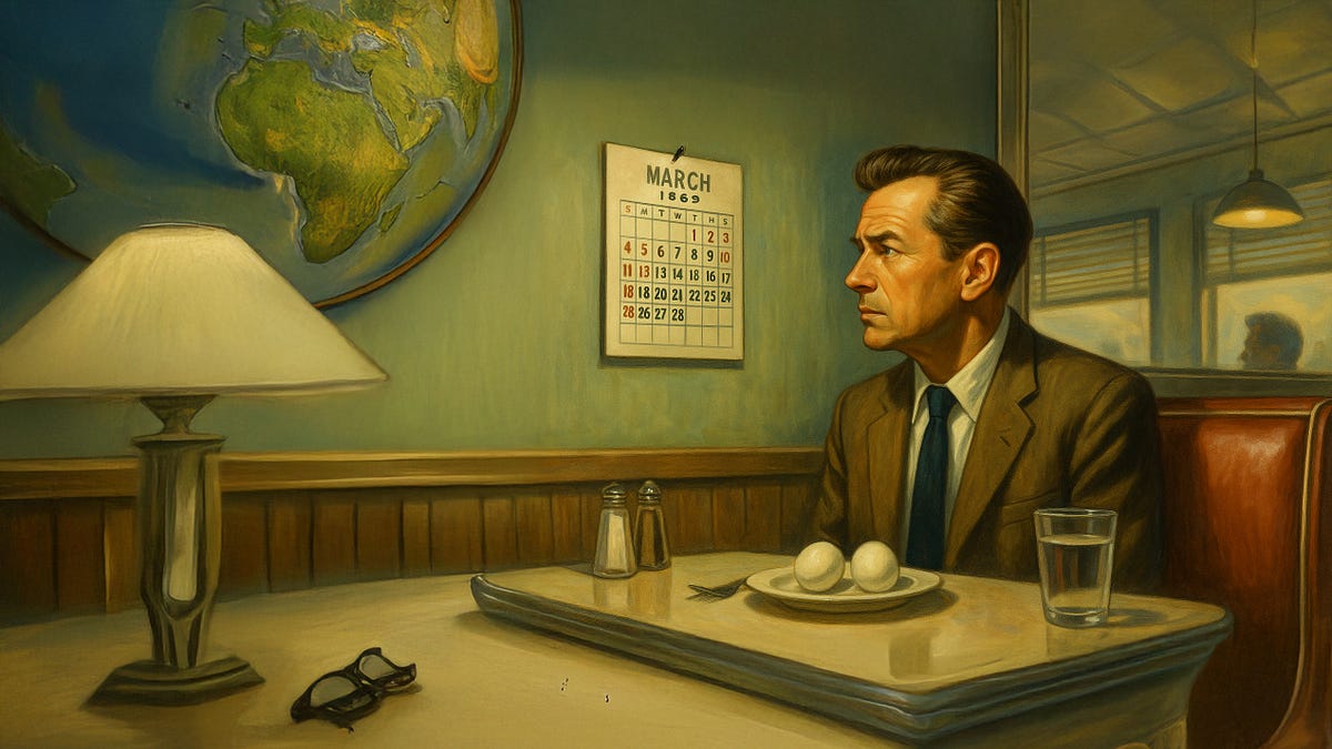 Desolation Row: Day 19 — The Man Who Forgot What Day It Was | by Louis Katz | May, 2025 | Medium