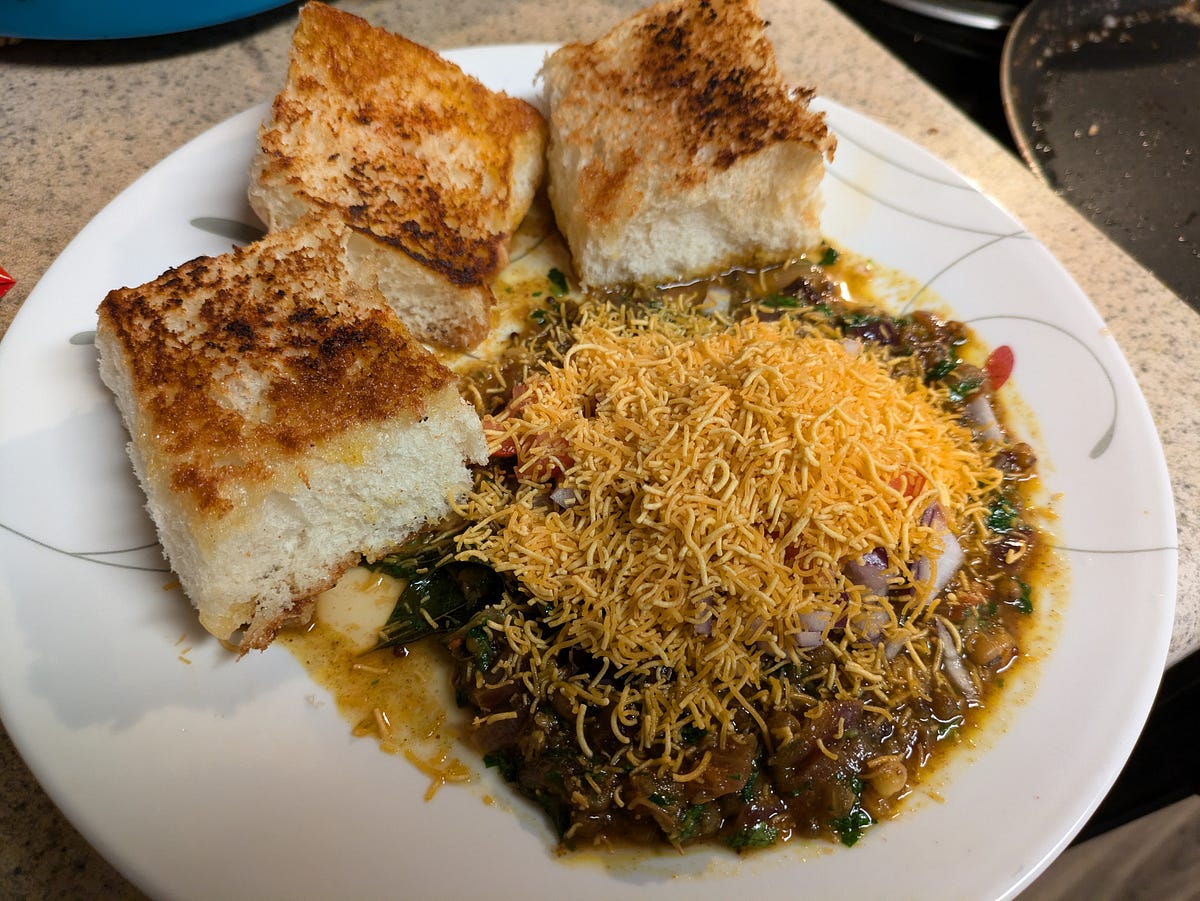 Street style home made Misal Pav. https://www.instagram.com/reel ...