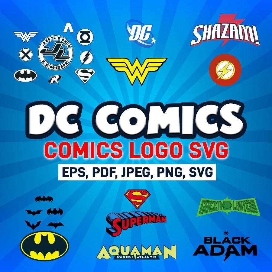 Comics svg, hero, justice, eps, pdf, png, jpeg | by Arturo Jensen | Jul ...