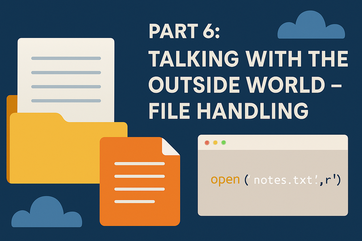 Part 6: Talking with the Outside World—File Handling in Python | by ...