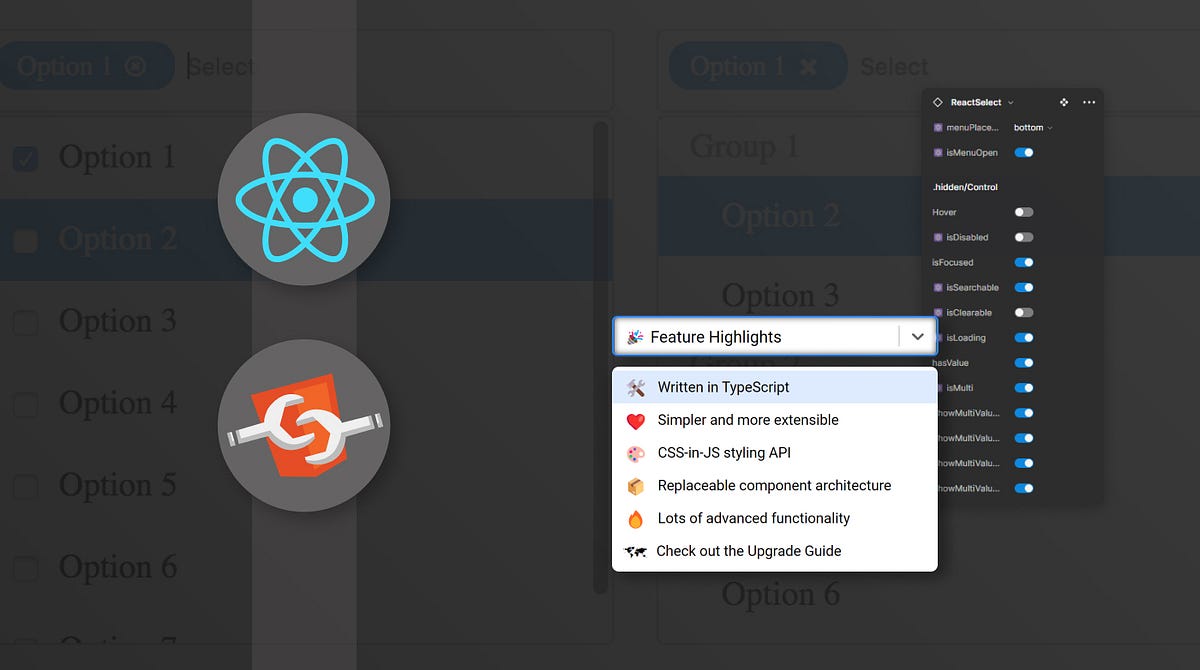 React Select with Web Components. I recently decided to integrate React… | by Julio Rodriguez ...