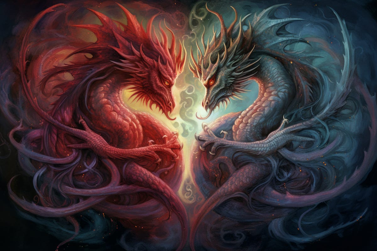 THE MAGIC OF DRAGONS. BELOVED SOULMATES | by Denise Keever | Real | Medium