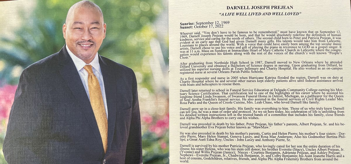 Darnell Prejean, 1969–2022. Last Sunday before heading back to… | by ...