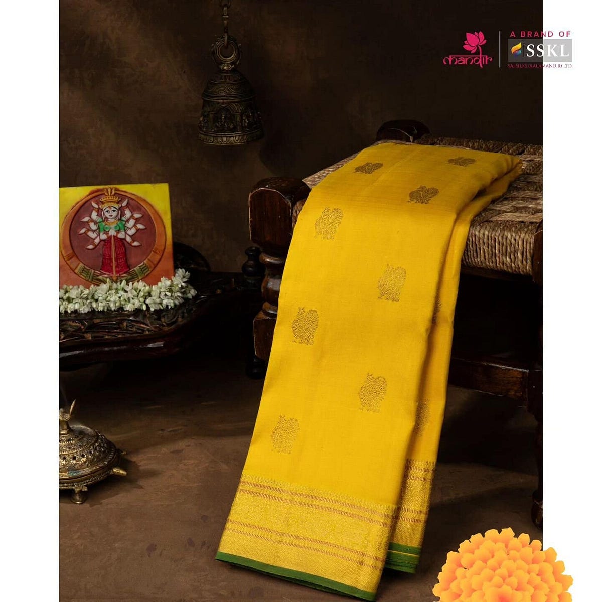 Radiant Elegance: Kanchi Pattu Saree in Sunshine Yellow | by sarees ...