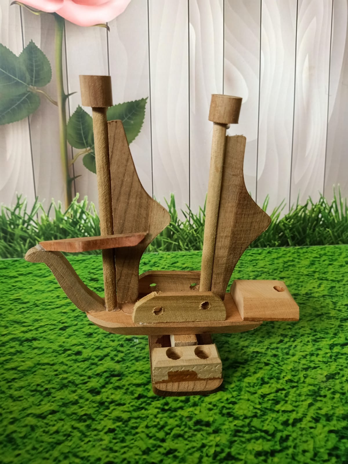 081291083075 Jual miniatur dari kayu bentuk perahu - Rumahprakarya - Medium