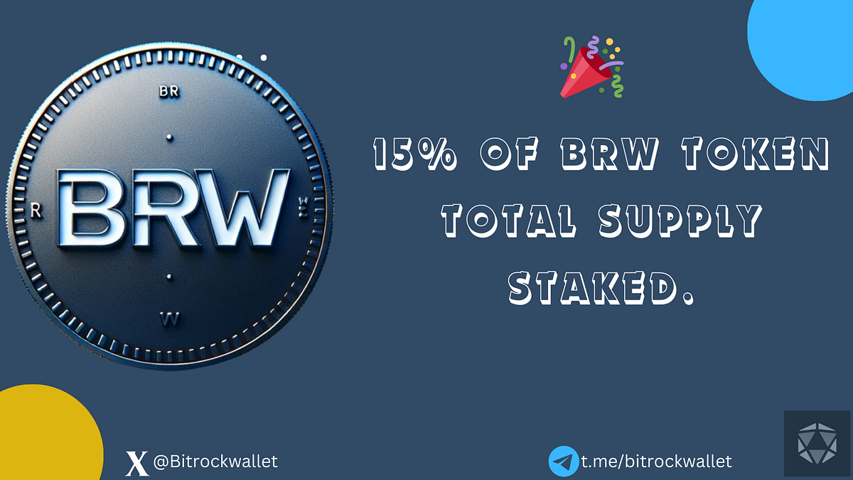 Bitrock Wallet Token ($BRW) Staking Pool is Live! stake now in 3 Steps ...