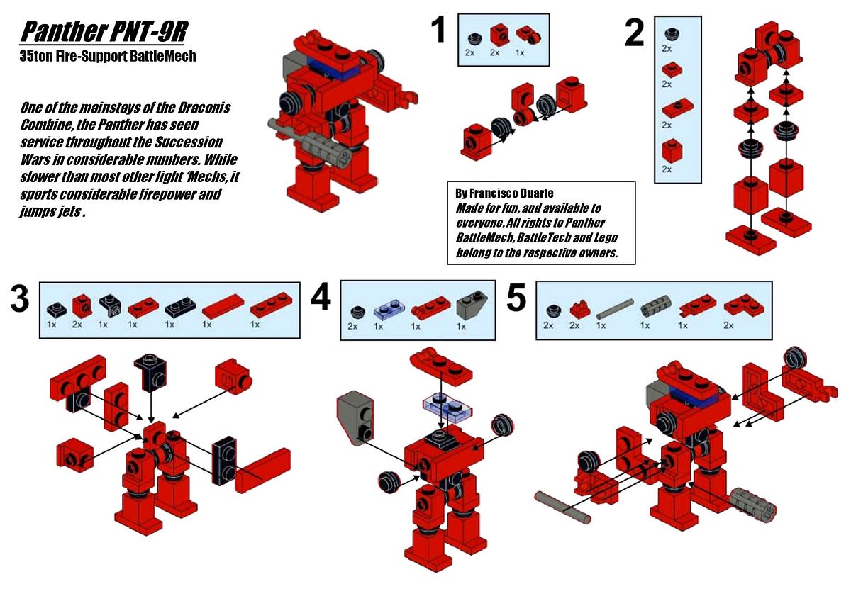 Lego Build 53 — Panther. When I said, in a prior post, that I… | by ...