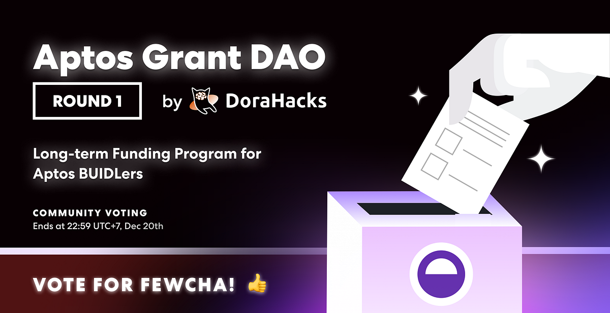 How to: Vote for Fewcha in Aptos Grant DAO (Round 1) | by Fewcha Move Wallet | Medium