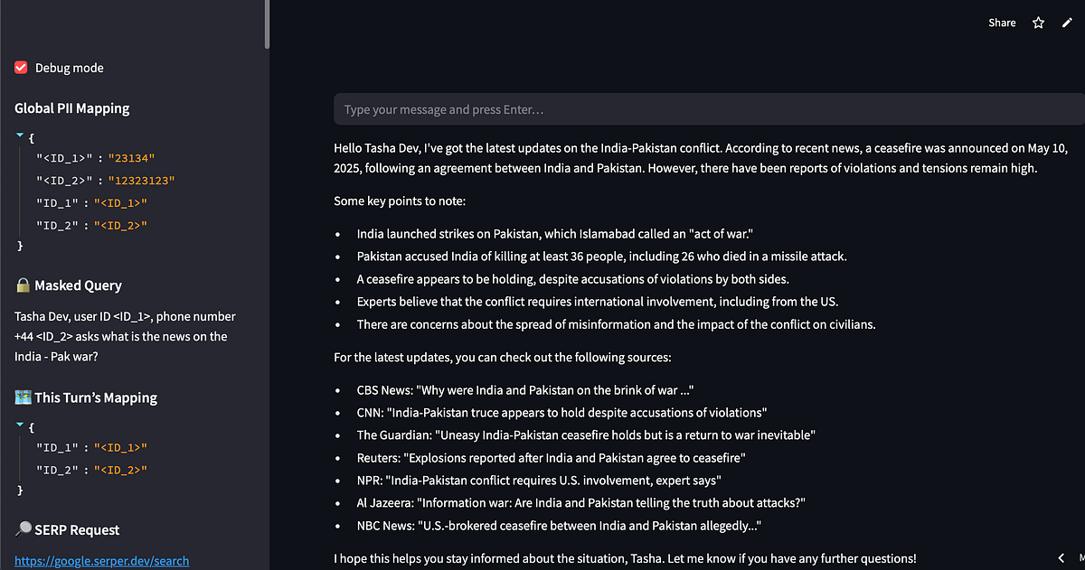 Using Groq LLM & SERP API with PII masking | by Blessin Varkey | Medium