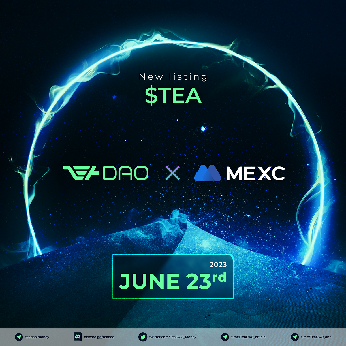$TEA Token Listing Announcement. TeaDAO is thrilled to announce the ...