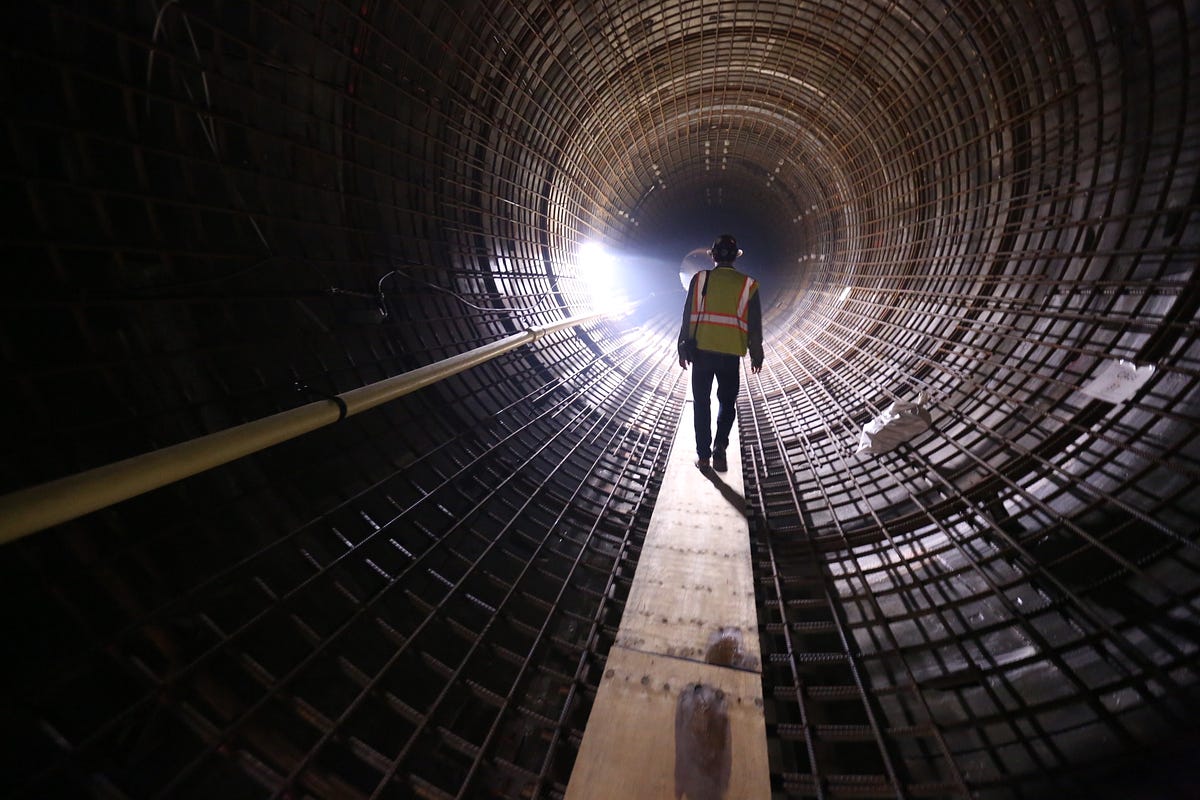 Tunnel Reinforcement. 600 feet below the Hudson River, the… | by NYC ...