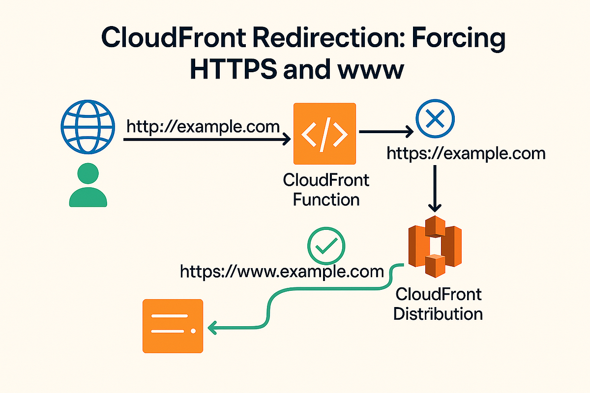 CloudFront Redirection: Forcing HTTPS and www (The Smart Way) | by Hari Om | May, 2025 | Medium