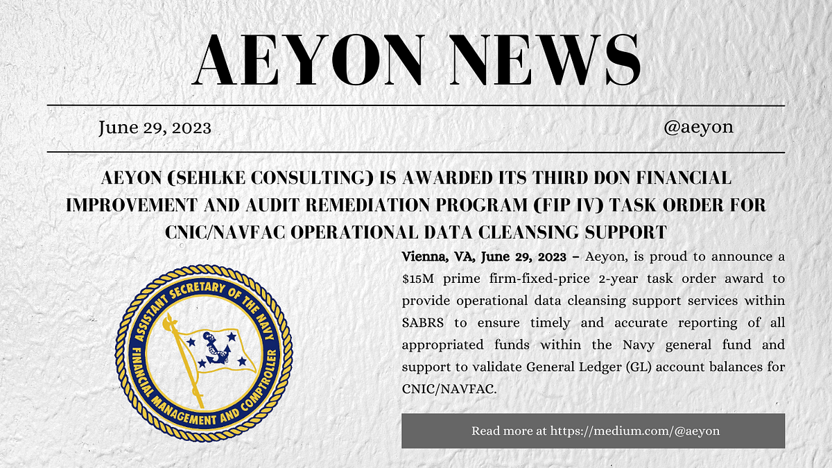 Aeyon (Sehlke Consulting) is Awarded its Third DON Financial ...