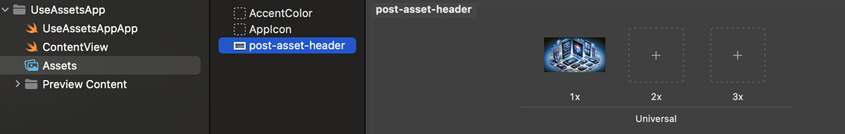 Assets in XCode 15. This post is designed to demonstrate… | by Nicola De Filippo | Dev Genius