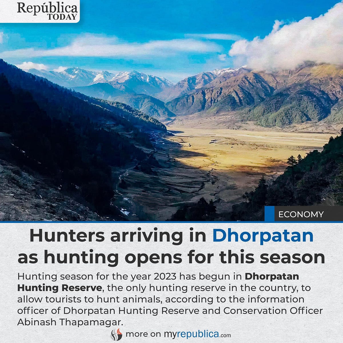 Hunters arriving in Dhorpatan as hunting opens for this season 🌿 - iFly ...