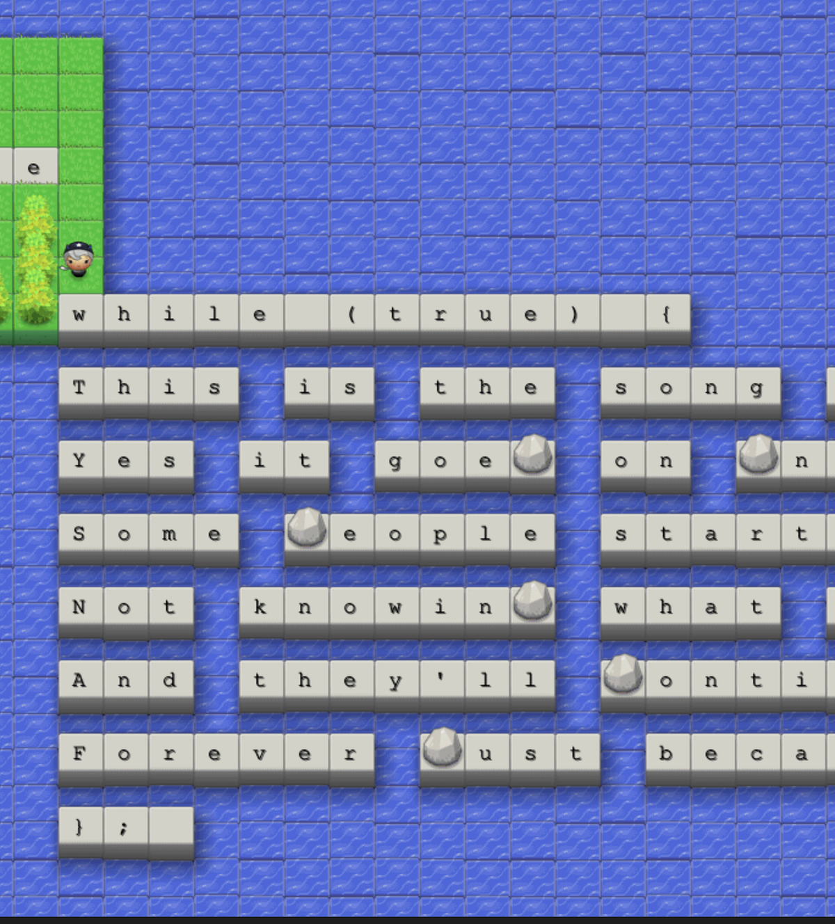 Vim-Adventures:Level 3 - Weilanc - Medium