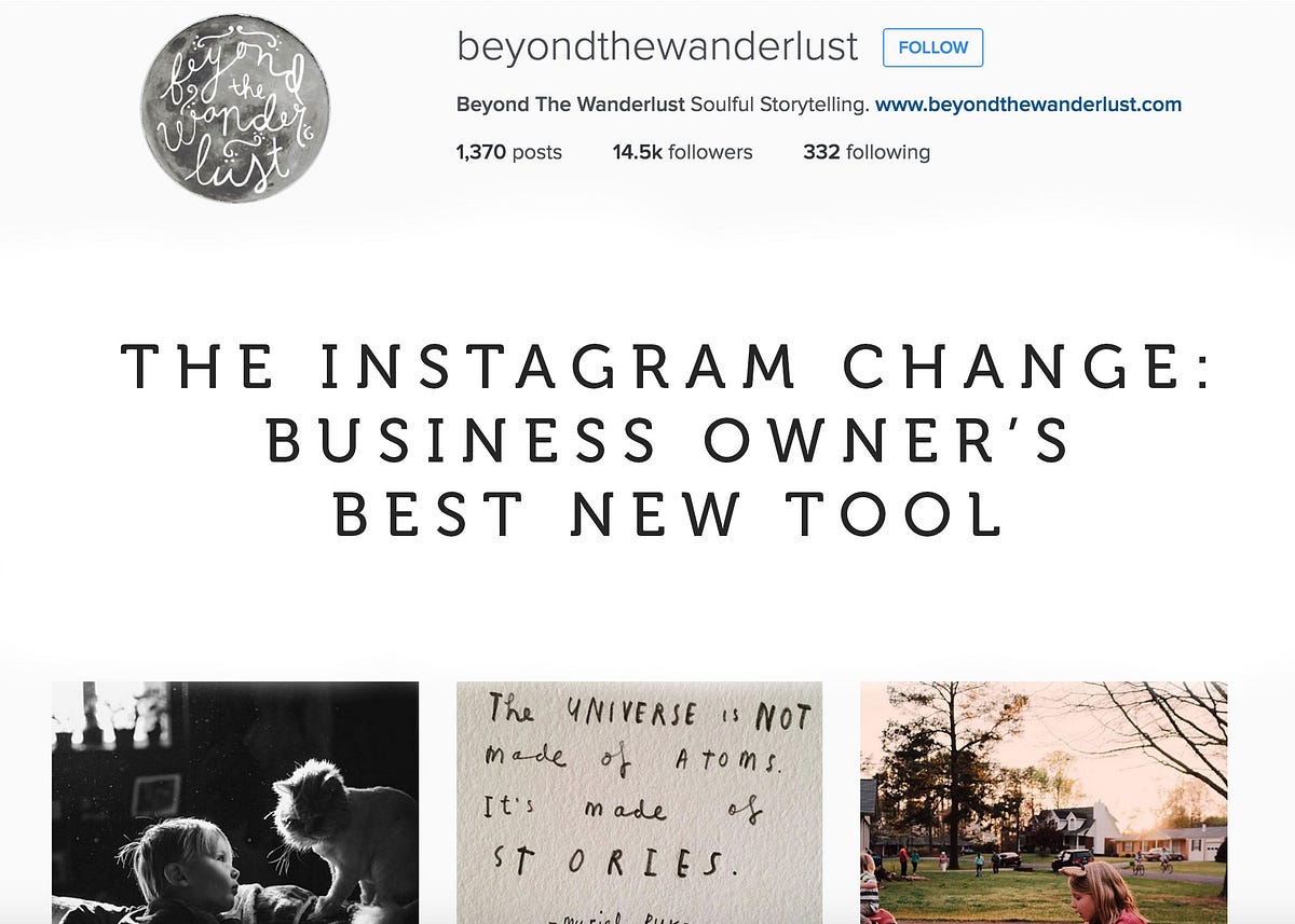 THE INSTAGRAM CHANGE: BUSINESS OWNER’S BEST NEW TOOL | by Jessica Klaus ...