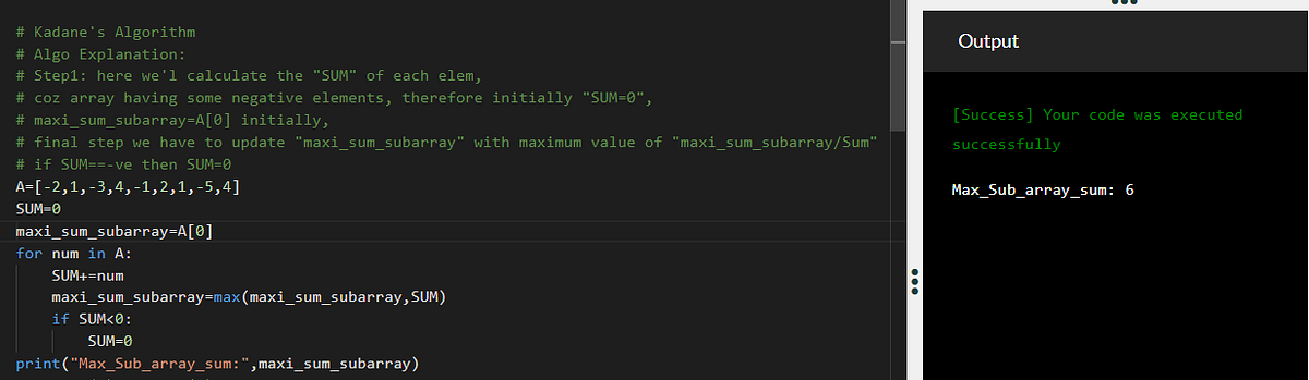 Kadane’s Algorithm for Array DS. It’s one of the very Most Popular ...