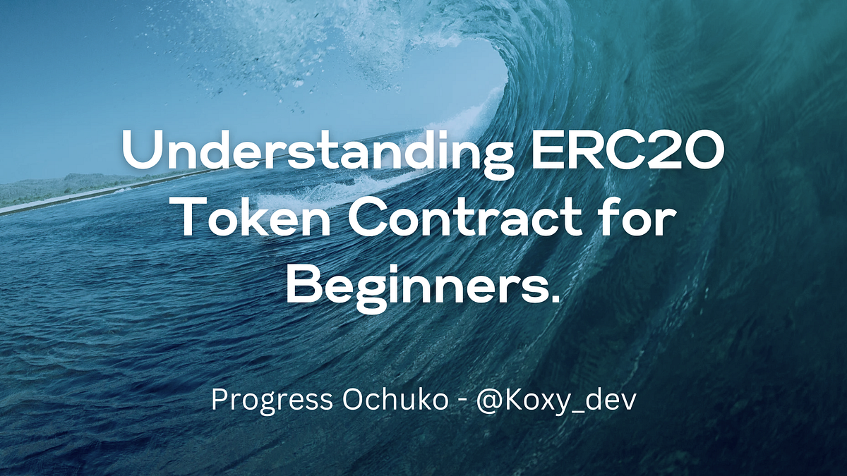 Understanding ERC20 Token Contract for Beginners. | by Koxy.Dev | Aug, 2024 | Medium
