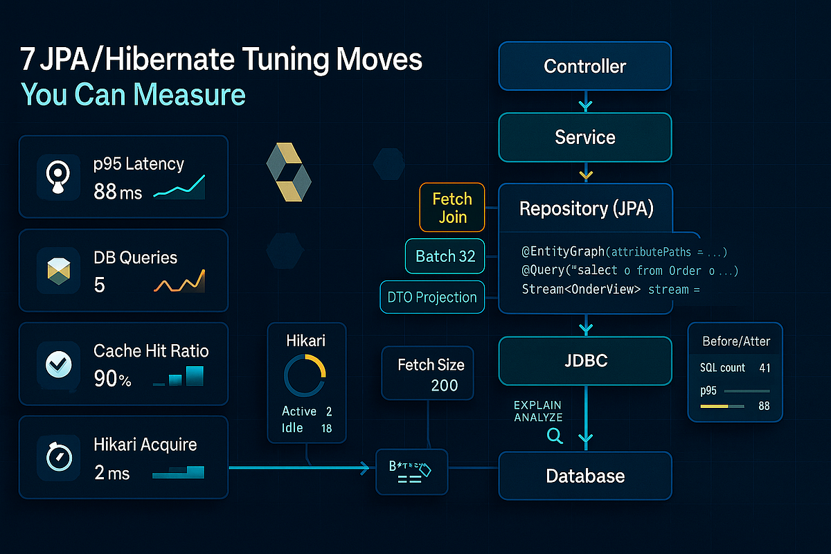 7 JPA/Hibernate Tuning Moves You Can Measure | by Nexumo | Nov, 2025 | Medium