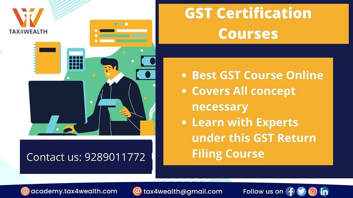 Best GST certification course at Academy tax4wealth - Aarushi kushwaha ...