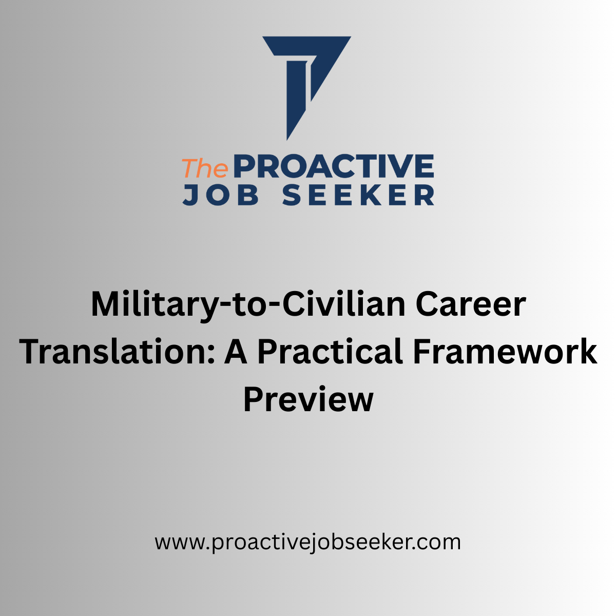Military-to-Civilian Career Translation: A Practical Framework Preview ...