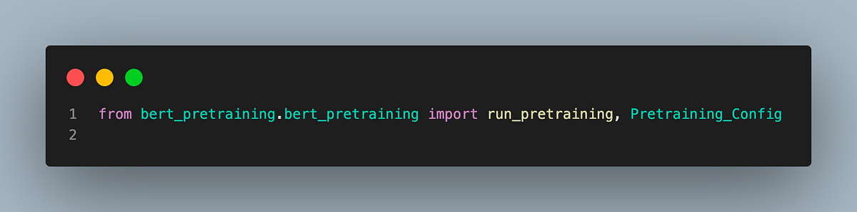 Pretrain your custom BERT model. Python Library to help users pretrain ...