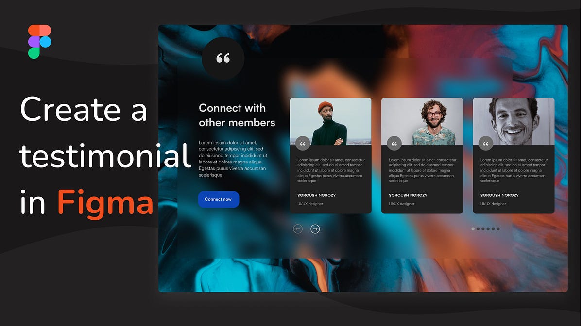 Creating a Modern Testimonial In Figma Step By Step | UI Design ...