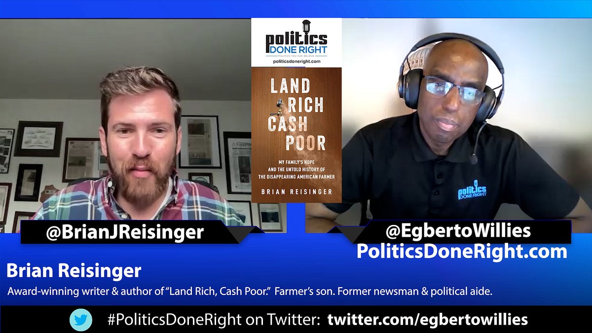 Brian Reisinger, author of ‘Land Rich, Cash Poor,’ discusses the plight ...