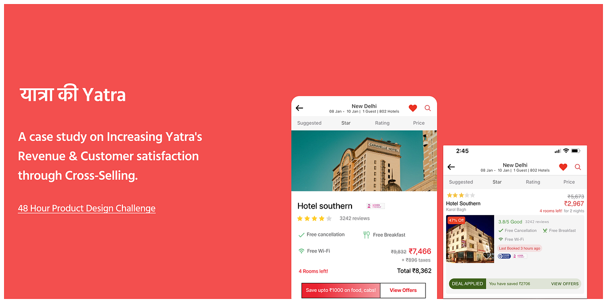 48 Hour Product Design Challenge: Increasing Yatra’s Revenue through ...