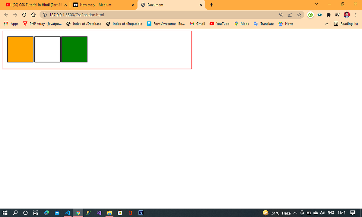 Basic idea on CSS Position Absolute and Relative. | by Bhagirathi Nayak ...