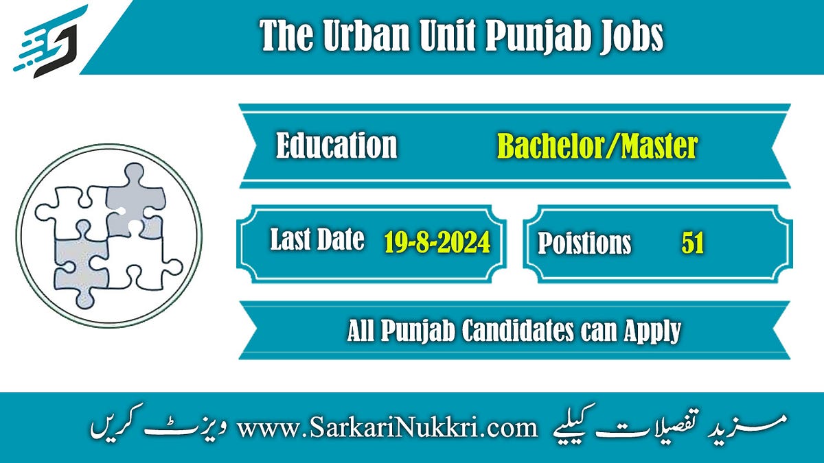 The Urban Unit Punjab Jobs. If you are looking for a great… | by ...