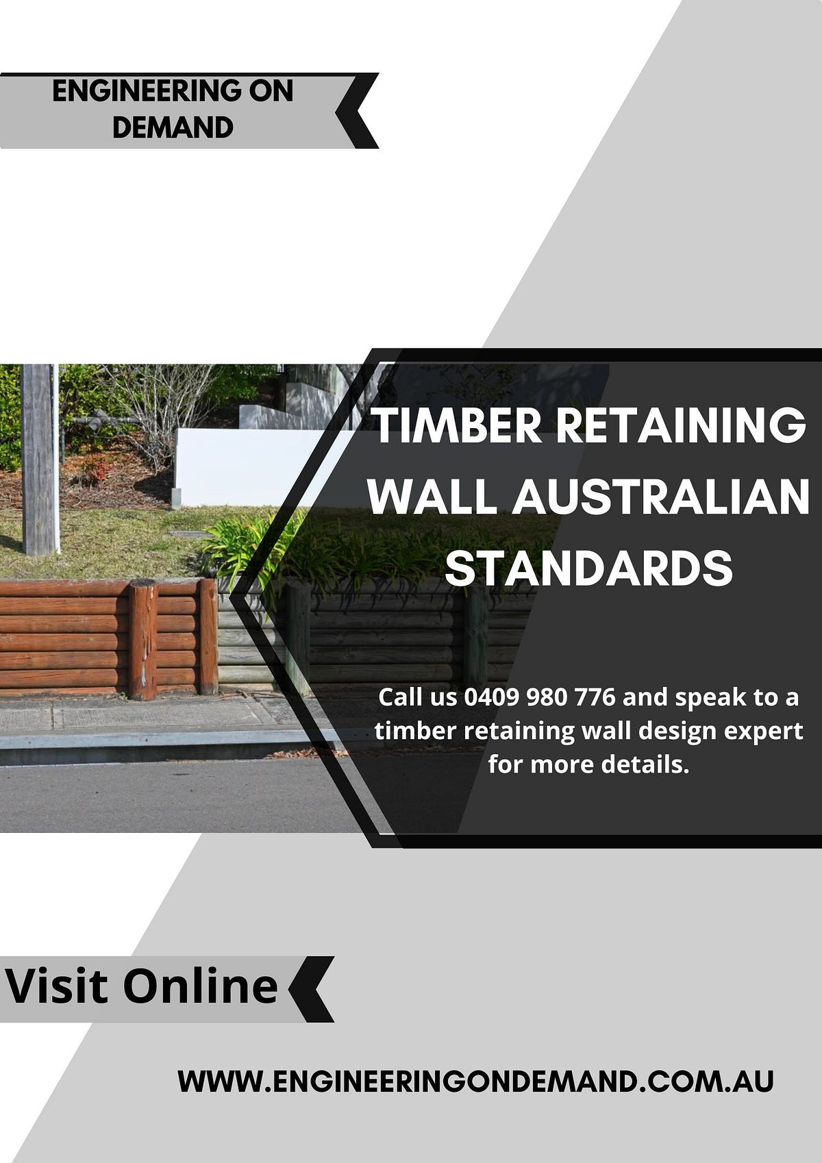 Timber Retaining Wall Australian Standards - Limestone Retaining Wall Engineering Drawings - Medium
