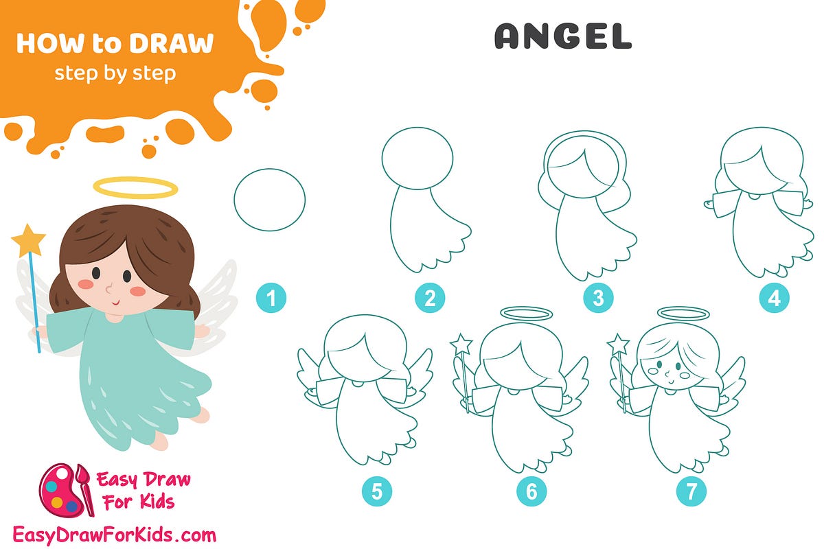 How to Draw an Angel Step by Step | by Han Sumi | Medium