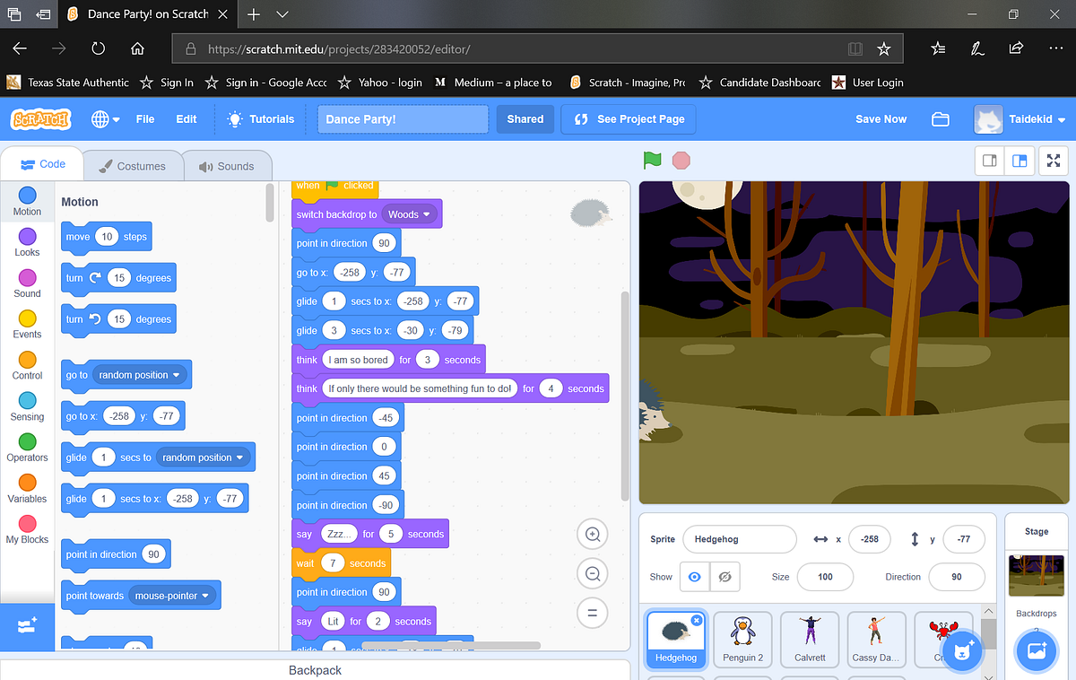 Coding with Scratch. Last week I experimented with the… | by Krista ...
