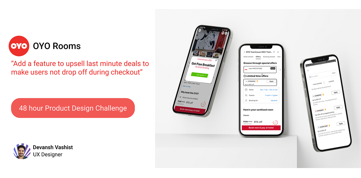 Adding features to upsell last-minute deals to reduce drop-off rates in ...