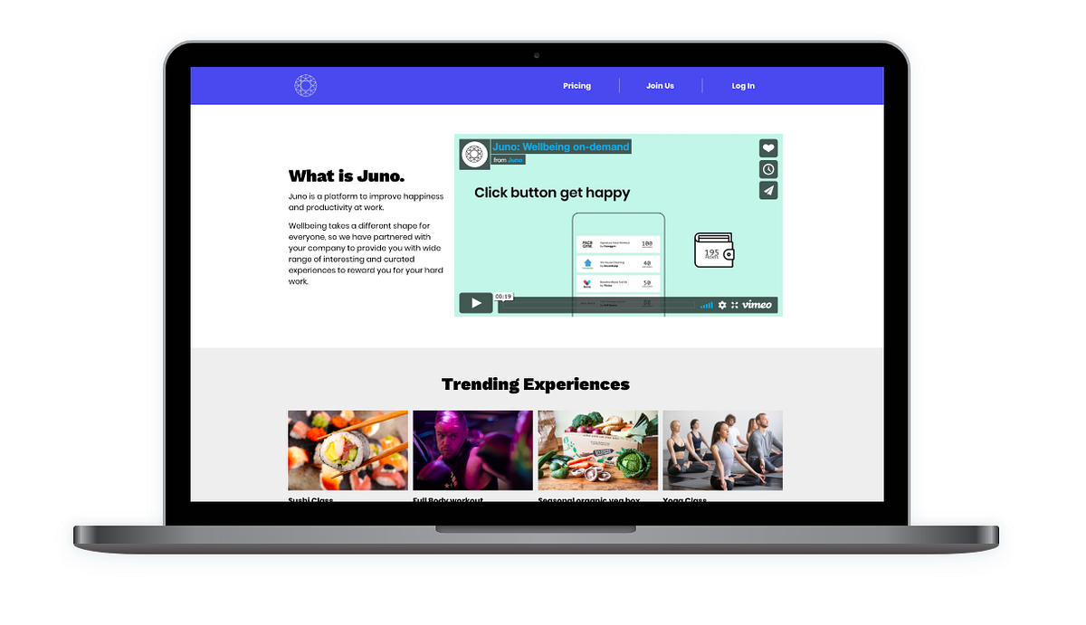 Redesigning Juno start up website | by Imene Boulhaia | Medium