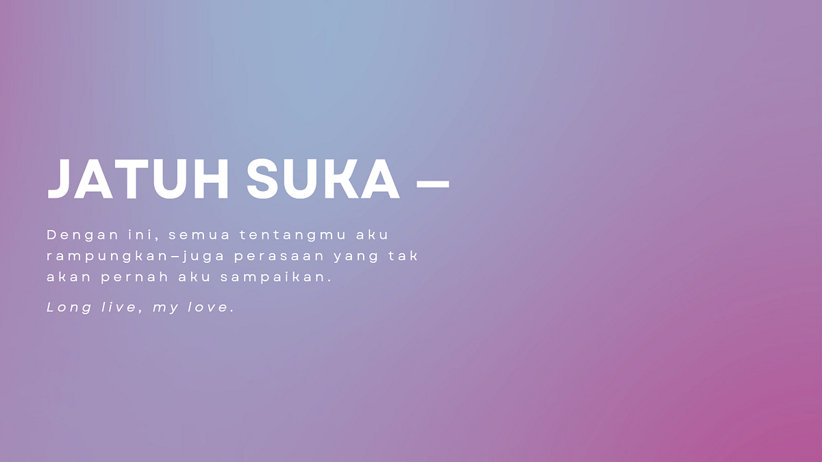 Akhir kata ini tiba-tiba. - kanet. - Medium