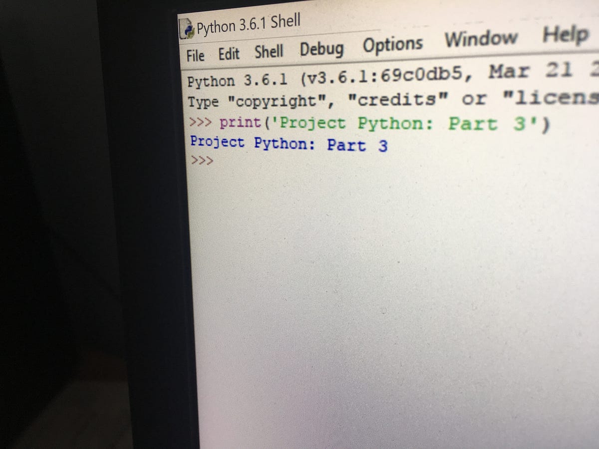 Project Python: Part 3. Hey, so it’s been several days since my… | by ...
